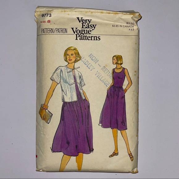 Vogue | Dresses | Vtg 7s Vogue Pattern 9773 Vintage 970s Dress Blouse ...